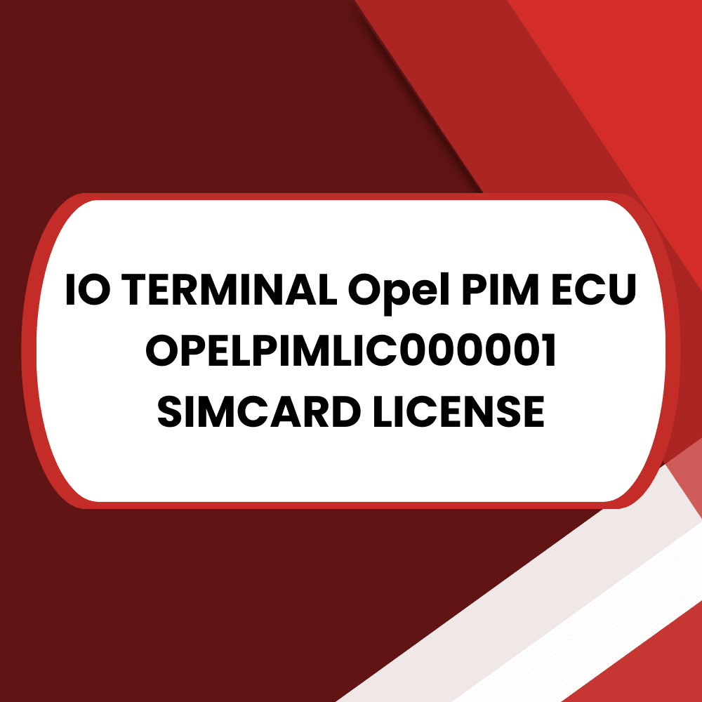 I/O Terminal Opel PIM ECU Activation License – OPELPIMLIC000001